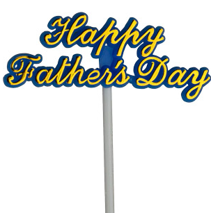 Happy Father's Day Pick 6 ct Size: 2-1/2" | Cake Depot